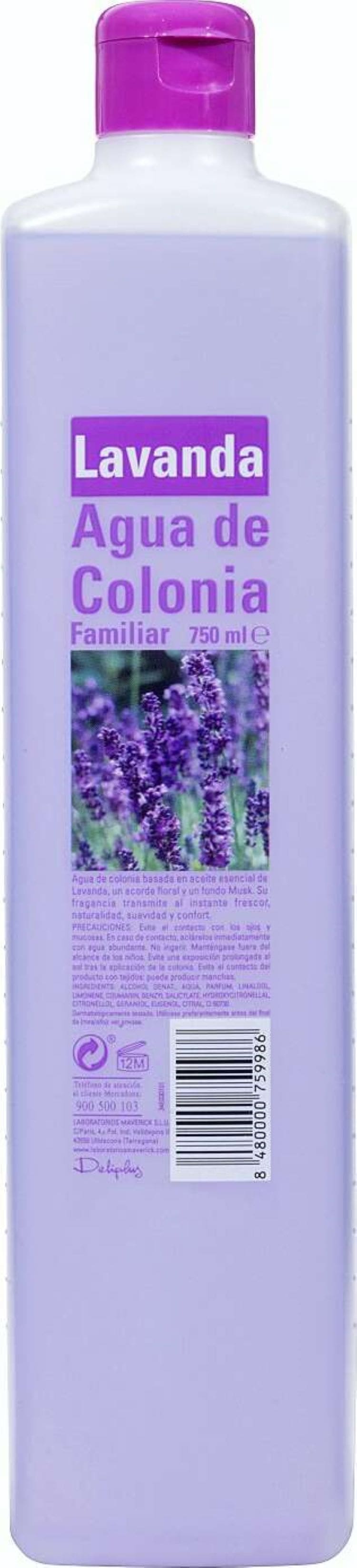 Características de Agua de Colonia Lavanda Deliplus de Mercadona ※