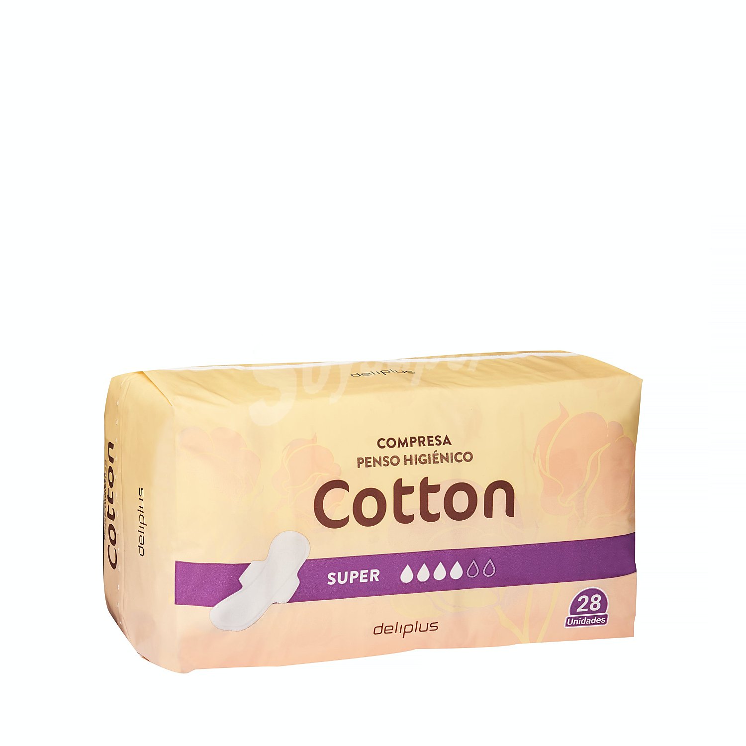 Compresas con alas super Mercadona: Deliplus Cotton ※