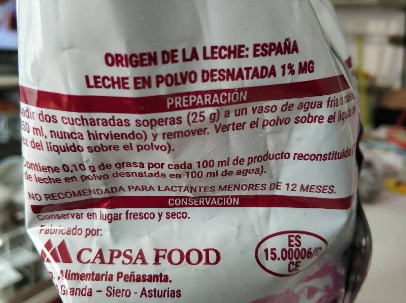 Leche en Polvo Desnatada de Mercadona: Detalles del Producto ※