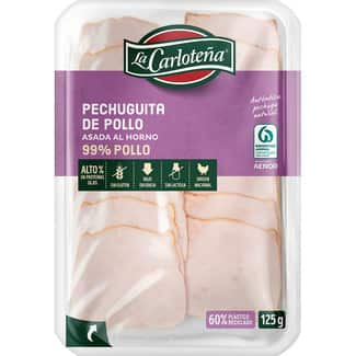 Pechuga de pollo asada La Carloteña en lonchas en Mercadona ※