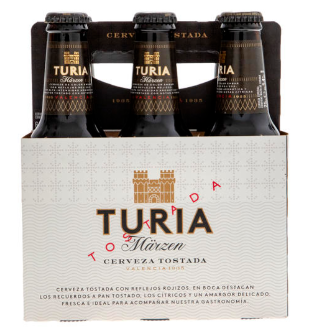 Sabor y precio de la Cerveza Tostada Turia en Mercadona ※